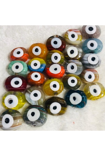 İzmir Bitpazarı El Yapımı Danagöz Nazar Boncuğu - 9 Adet İzmir Bitpazarı El Yapımı Danagöz Nazar Boncuğu - 9 Adet