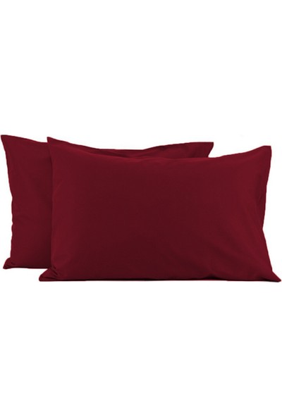 Snr Home Collection 2'li Fermuarlı Pamuklu 50X70 Bordo Yastık Kılıfı Snr Home Collection 2'li Fermuarlı Pamuklu 50X70 Bordo Yastık Kılıfı