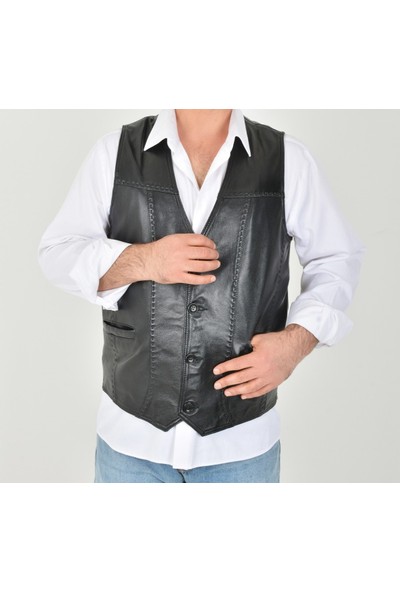 Deri İstanbul Deri Yelek
