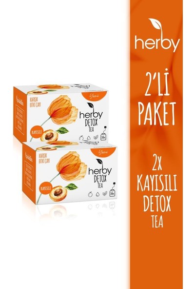 Herby Detox Kayısılı Tea Bitki Çayı x2
