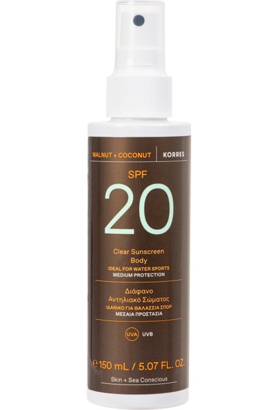 Korres Güneş Ürünü, Renksiz