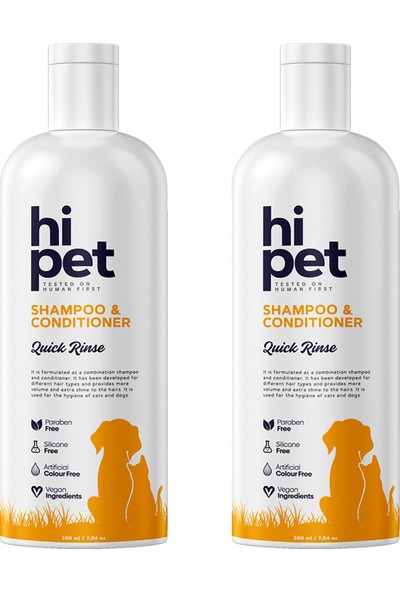 Hipet Kondisyonerli Şampuan ( 2 Adet ) Hipet Kondisyonerli Şampuan ( 2 Adet )