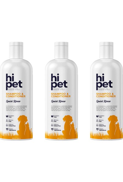 Hipet Kondisyonerli Şampuan ( 3 Adet ) Hipet Kondisyonerli Şampuan ( 3 Adet )