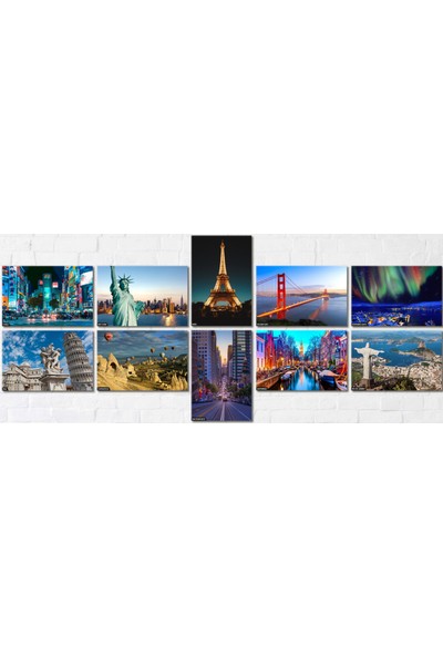 The Hayalet Retro Ahşap Poster Şehirler