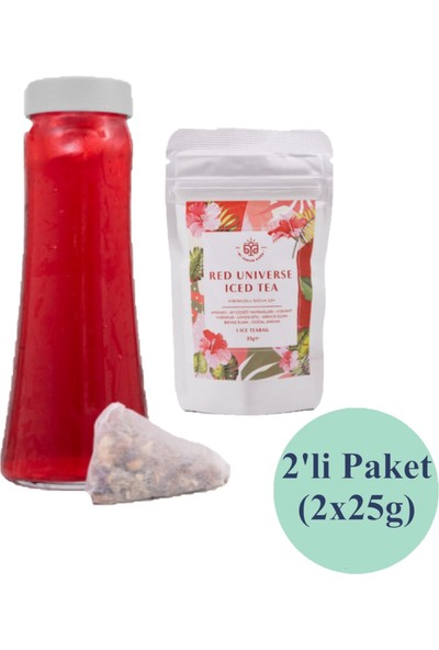 Bi Yudum Doğa Red Universe 2'li Iced Tea - Hibiskuslu Soğuk Çay