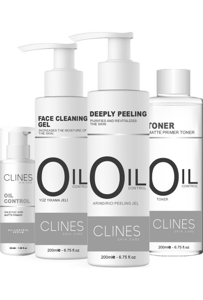 Clines Oil Control 4'Lü Set Clines Oil Control 4'Lü Set