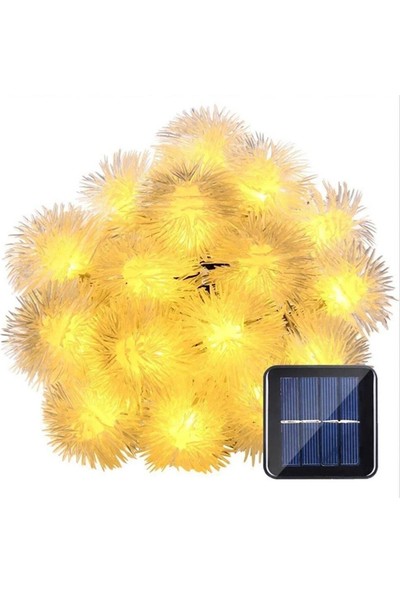Sge Teknoloji Teknoloji Güneş Enerjili 6.5 M 30 LED Sarı Renkli Kar Tanesi Solar Bahçe Aydınlatması LED Lamba Sge Teknoloji Teknoloji Güneş Enerjili 6.5 M 30 LED Sarı Renkli Kar Tanesi Solar Bahçe Aydınlatması LED Lamba