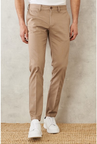 Altınyıldız Classics Slim Fit Dar Kesim Armürlü Yan Cep Casual Pantolon