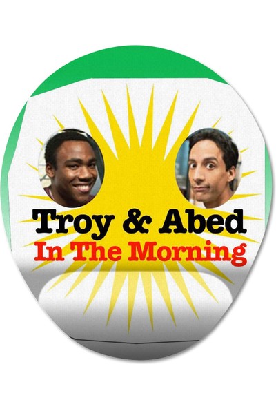 Pixxa Troy And Abed In The Morning Bilek Destekli Mousepad Model - 1 Oval Pixxa Troy And Abed In The Morning Bilek Destekli Mousepad Model - 1 Oval