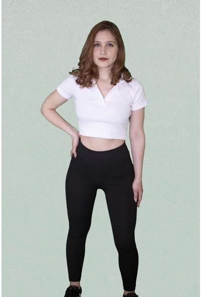 Miss Buzzi Toplayıcı Kaşkorse Likralı Fitilli Tayt