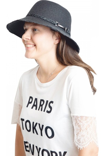 Bay Şapkacı Bağlı Kadın Hasır Şapka 1613 Bay Şapkacı Bağlı Kadın Hasır Şapka 1613