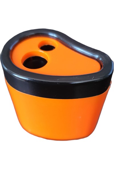 Cmk Neon Çift Bıçaklı Hazneli Kalemtraş Turuncu