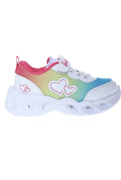 Barbie Purple Heart Beyaz - Pembe Kız Çocuk Sneaker Barbie Purple Heart Beyaz - Pembe Kız Çocuk Sneaker
