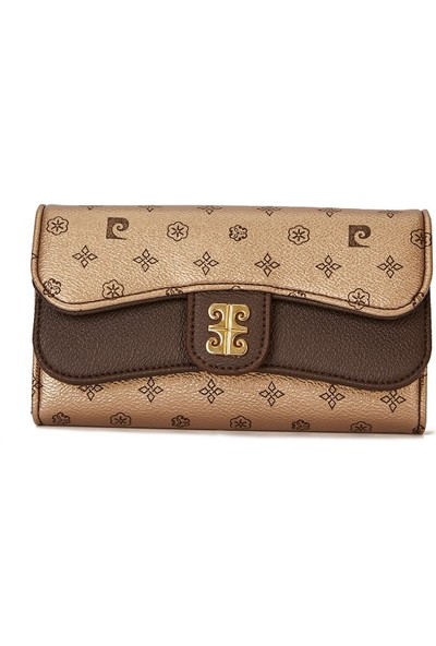 Pierre Cardin Altın Monogram Kadın Cüzdan 06PO22Y1406-MN A Pierre Cardin Altın Monogram Kadın Cüzdan 06PO22Y1406-MN A