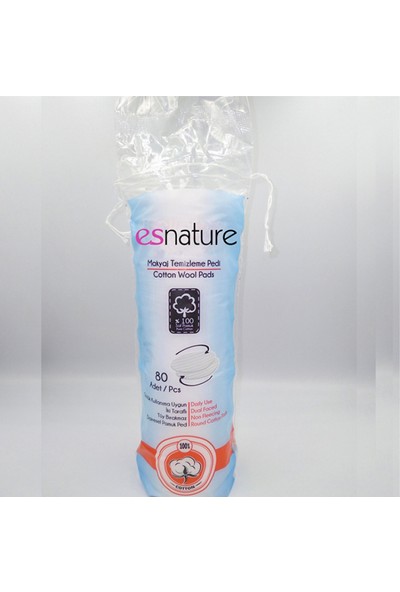 Esnature Makyaj Temizleme Pedi 80 Adet Esnature Makyaj Temizleme Pedi 80 Adet