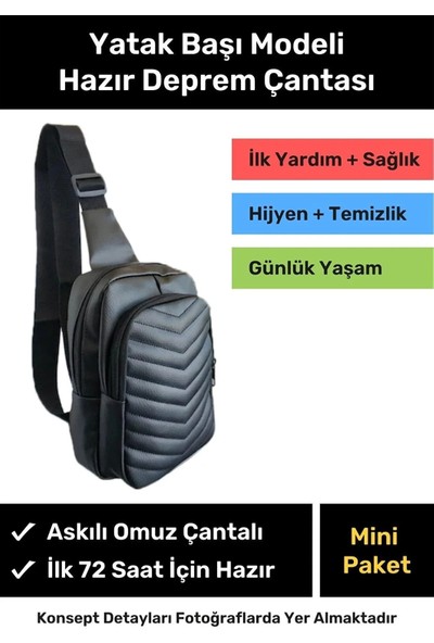 Lacheln Yatak Başı Mini Paket Askılı Hazır Deprem Çantası Afet Ilk Yardım Acil Durum Yaşam Kiti El Çantası