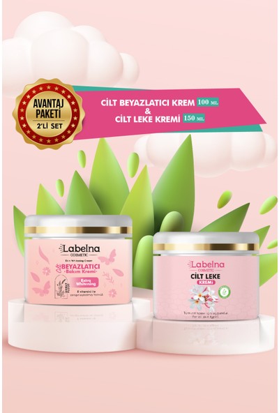 Cilt Beyazlatıcı Krem 100ML & Cilt Leke Kremi 150 ml 2'li Cilt Bakım Seti