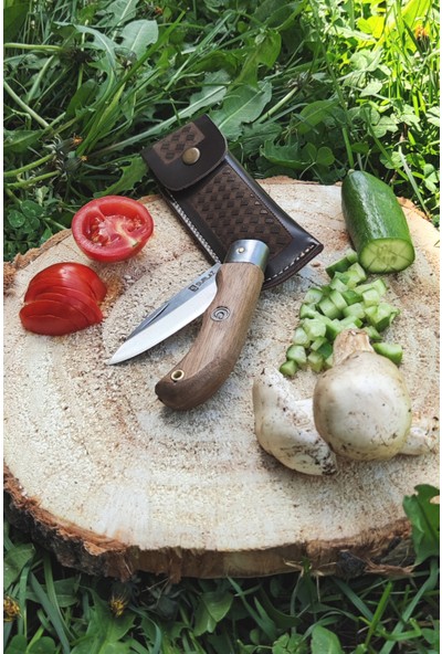 Ay Yıldız Set Kamp Çakı Bıçak Deri Kılıf