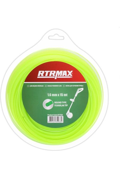 Badem10 Rtrmax Tırpan Misinası Yuvarlak 1.6 mm x 15 mt Misinası Yeşil