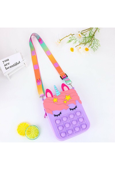 Yipaist Unicorn Kabarcık Omuz Çantası (Yurt Dışından)
