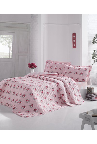 Clasy Çift Kişilik Ranforce Yatak Örtüsü Takımı Vivaldi Pembe