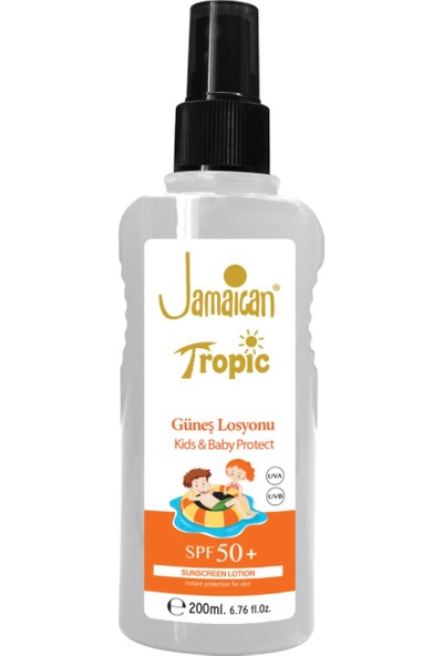 Jamaican Tropic Çocuk Güneş Losyonu SPF50+ 200 ml Jamaican Tropic Çocuk Güneş Losyonu SPF50+ 200 ml