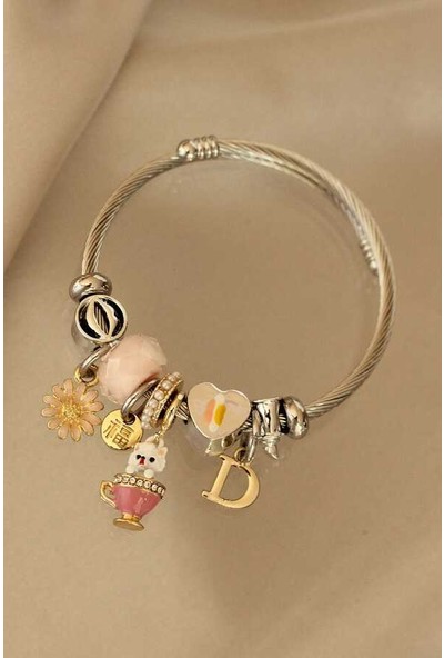 Clariss Çiçek Charm Bilezik