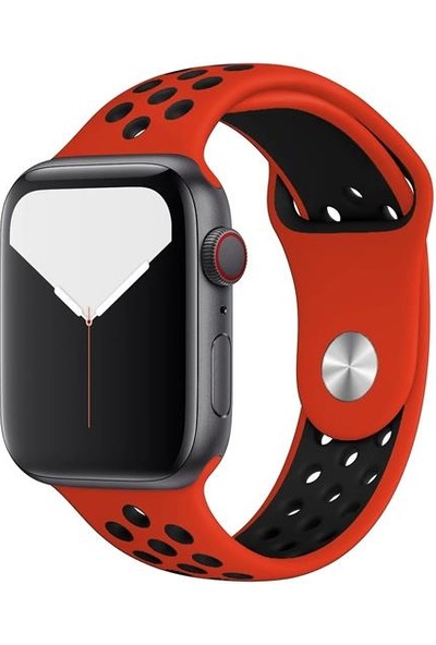 Universal Apple Watch 42-44 mm Spor Kordon - Kırmızı