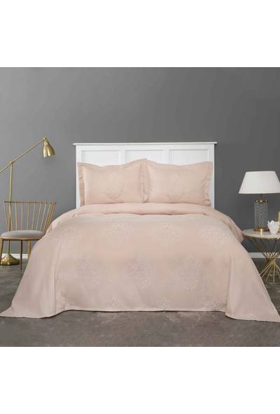 Karaca Home Amelie Bej Çift Kişilik Yatak Örtüsü Set Karaca Home Amelie Bej Çift Kişilik Yatak Örtüsü Set