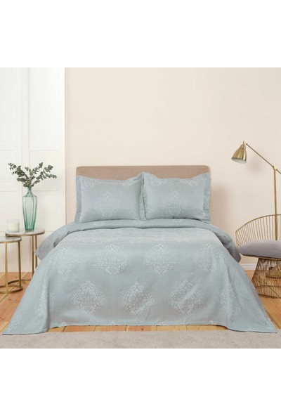 Karaca Home Amelie Petrol Çift Kişilik Yatak Örtüsü Set Karaca Home Amelie Petrol Çift Kişilik Yatak Örtüsü Set