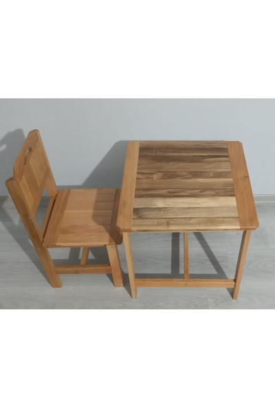 Wood Atölye Montessori Çoçuk Çalışma Masa ve Sandalye