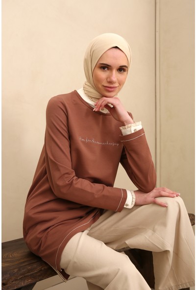 ALLDAY Nakışlı Sweat Tunik