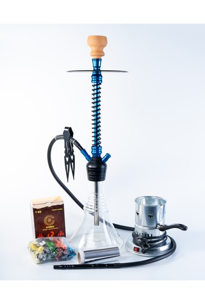 Dağ Hediyelik Set Tırtıklı Model Nargile Takımı Dağ Hediyelik Set Tırtıklı Model Nargile Takımı