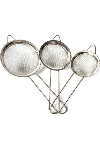 Sengenegel Paslanmaz Metal 3 Boy Çay & Bitki Süzgeci
