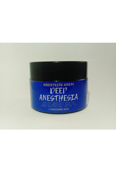 Deep Anesthesia Premium %25 Topikal Anestezik Krem 30 Ml. Anestezi Kremi