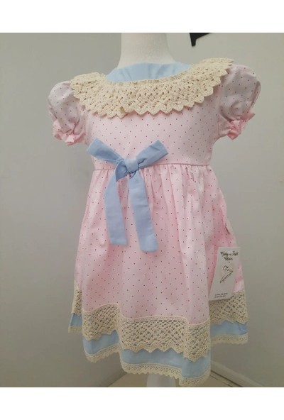 Dealdrof Bebe Yaka Dantelli Elbise