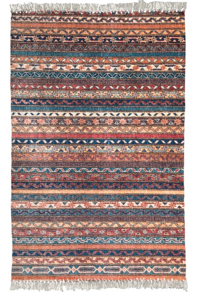 Caprice Halı Etnik Yöresel Desenli Saçaklı Uşak Dokuma Kilim Caprice Halı Etnik Yöresel Desenli Saçaklı Uşak Dokuma Kilim