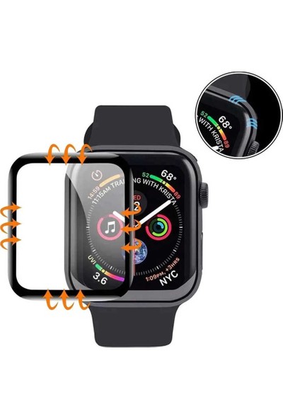 Canpay Apple Watch 2/3/4/5/6/se 40 mm Uyumlu Akıllı Saat Ekran Koruyucu Tam Kaplayan Esnek Full Body Canpay Apple Watch 2/3/4/5/6/se 40 mm Uyumlu Akıllı Saat Ekran Koruyucu Tam Kaplayan Esnek Full Body