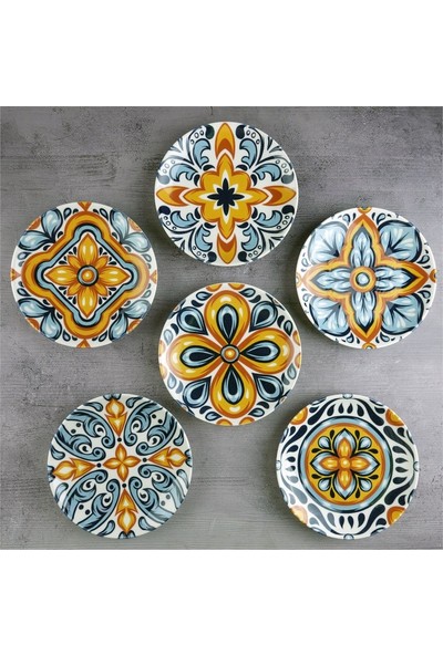 Tohana Nadia 6 Parça Porselen Pasta Tabağı Seti 21 cm Tohana Nadia 6 Parça Porselen Pasta Tabağı Seti 21 cm