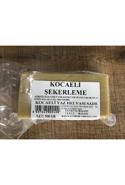 Kocaeli Şekerleme Kocaeli Yaz Helvası Sade 500 gr Kocaeli Şekerleme Kocaeli Yaz Helvası Sade 500 gr