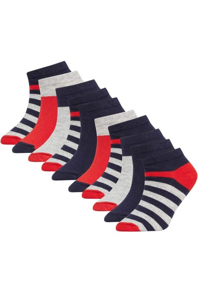 Erkek Çocuk Pamuklu 10LU Kısa ÇORAP X8512A6NS