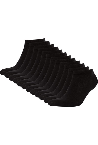 DeFacto Kadın Pamuklu 12'li Kısa Çorap X8594AZNS DeFacto Kadın Pamuklu 12'li Kısa Çorap X8594AZNS