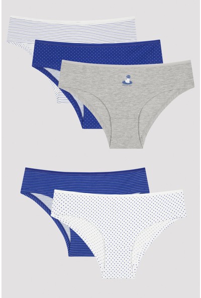 Penti But First Coffee Blue 5li Hipster Külot Penti But First Coffee Blue 5li Hipster Külot