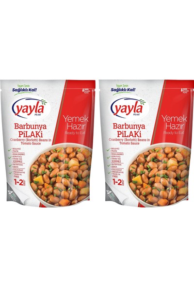 Yayla Hazır Barbunya Pilaki 400 gr X2 Adet