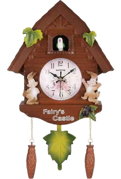 Vonluxe Canlı Guguklu Duvar Saati Asma Sarkaç (Yurt Dışından)