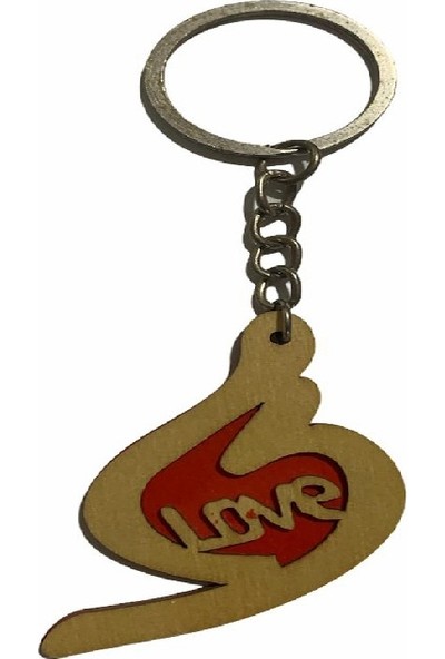 Doğuş Ahşap Anahtarlık Love Doğuş Ahşap Anahtarlık Love