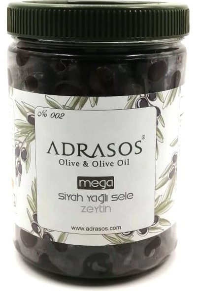 Adrasos Siyah Yağlı Sele Mega 800 gr