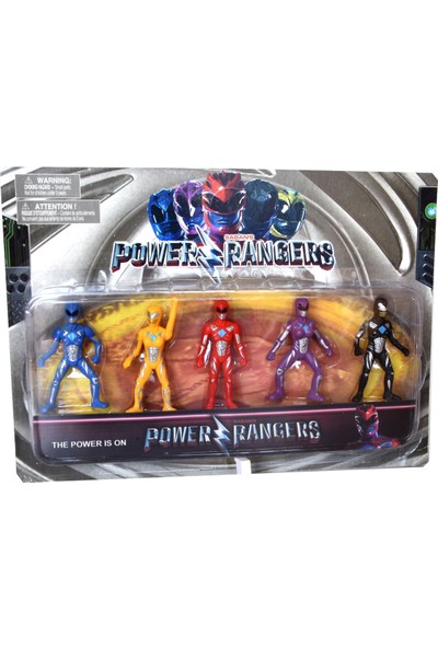 Power Rangers Karakter Seti 5 Parça Power Rangers Karakter Seti 5 Parça