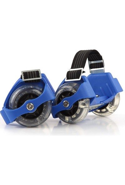 Go İthalat Işıklı Topuk Pateni - Mavi - Ayak Ölçüsü Ayarlı