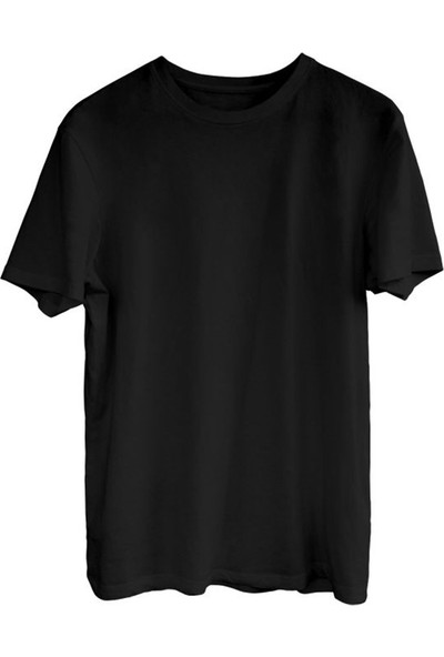 Vissne Siyah Basic Tişört Unisex